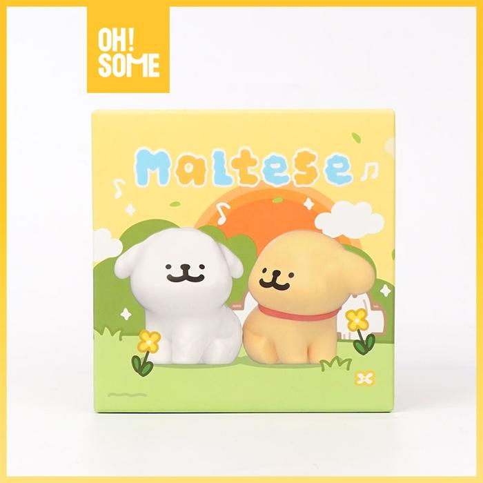 Promo OHSOME Funism·Maltese Happy Snuggling Series Blind Box (1/8 ...