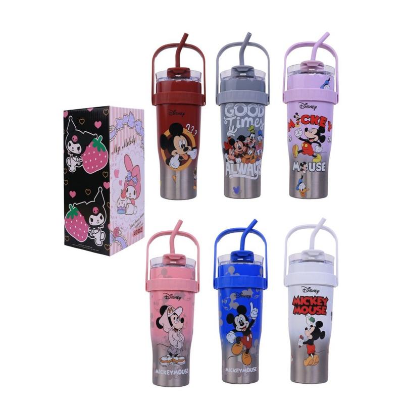 Tumbler Stainless Karakter Kapasitas 1200ml Dengan Headle Free Sedotan ...