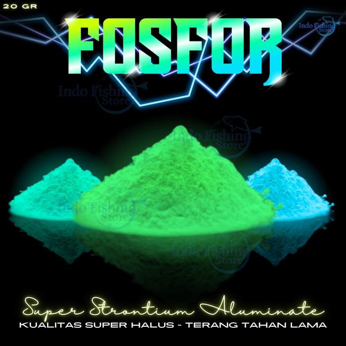Jual Diamond Fosfor Powder Bubuk Fosfor Glow In the Dark 20gr Campuran ...