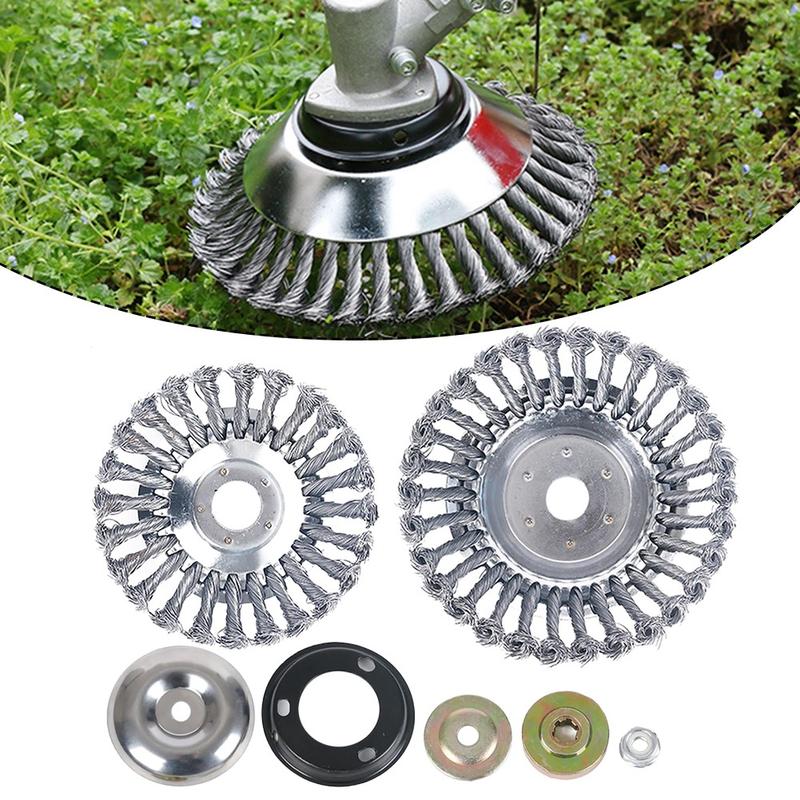 6pcs Weeding Wheel Type Twisted Wire Wire Wheel And 5-piece Conversion ...