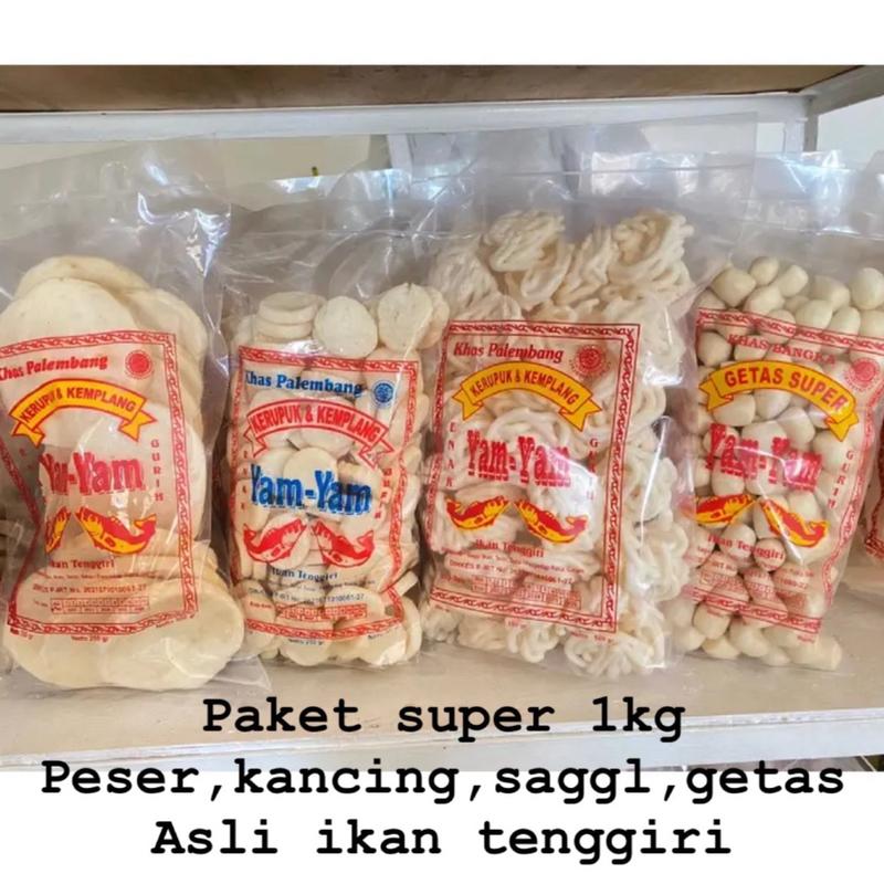 Paket kerupuk kemplang (getas,peser,mini,sanggul) - Shop | Tokopedia