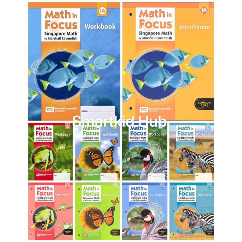 BUKU Math in Focus Singapore Math KA/KB1A/1B/2A/2B/3A/3B/4A/4B/5A/5B ...
