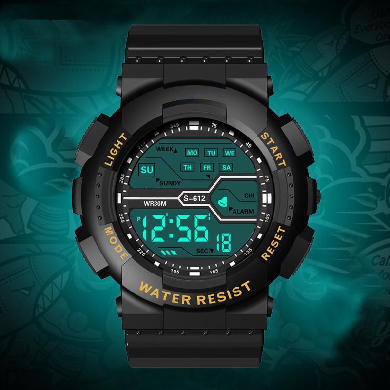 Jam Tangan Elektronik, Pelbagai fungsi, Bentuk Bulat, Kalis Kejutan ...