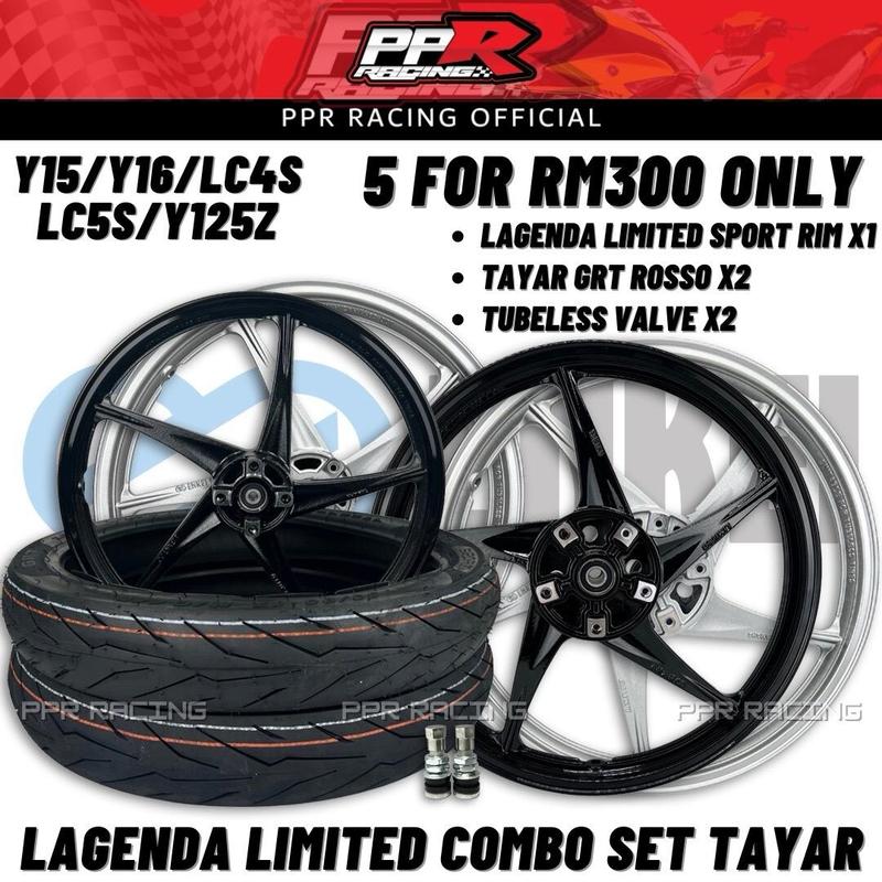 ENKEI LIMITED LAGENDA SPORT RIM COMBO SET TAYAR GRT ROSSO BLACK ...
