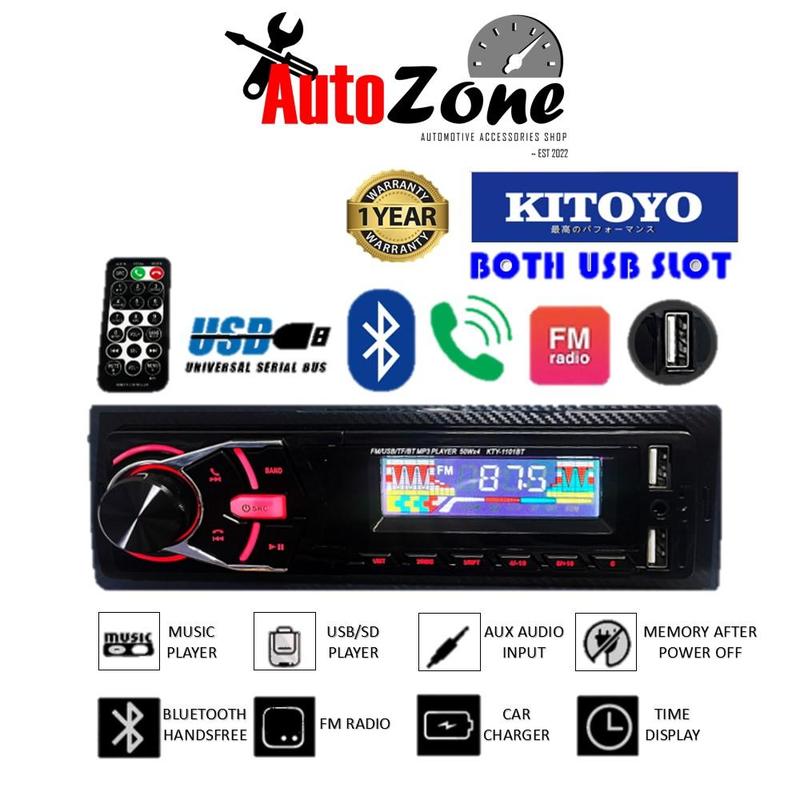 Kitoyo Car MP3 Player Radio Stereo Head Unit Player Bluetoot - TikTok ...
