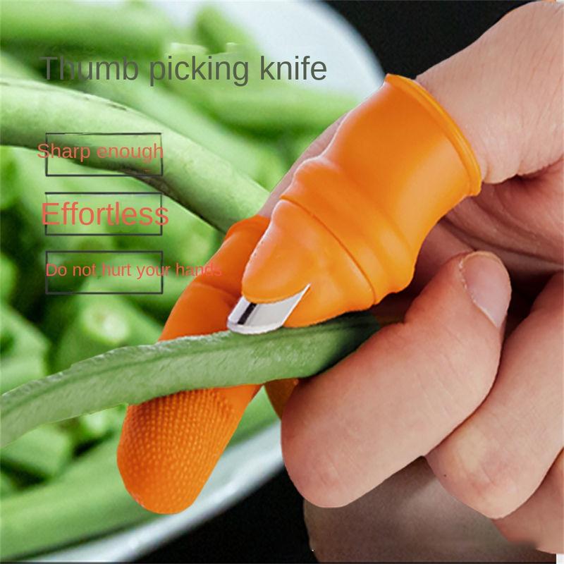1 set/6 pieces of thumb knife for picking vegetables, chili picking ...