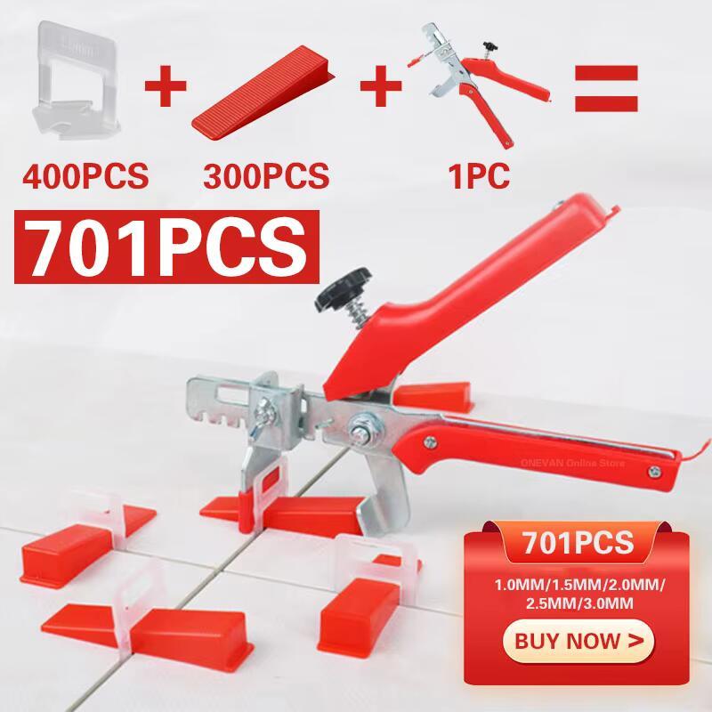 701PCS Laying Level Wedges Alignment Leveler Locator Spacers Wall level ...