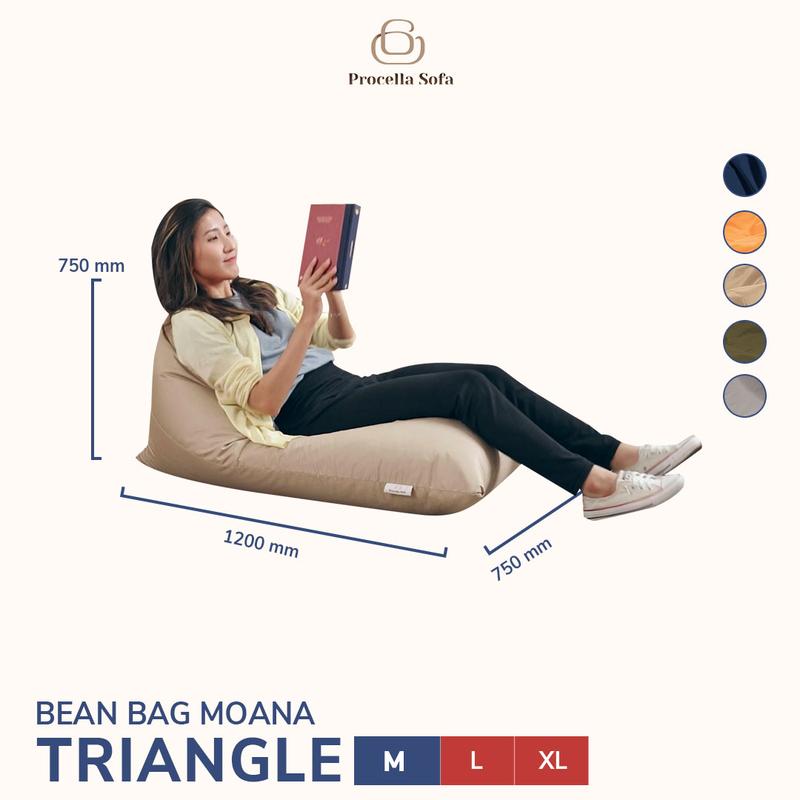 SALE! Procella Bean Bag Moana Triangle Size M Olympic - Shop | Tokopedia