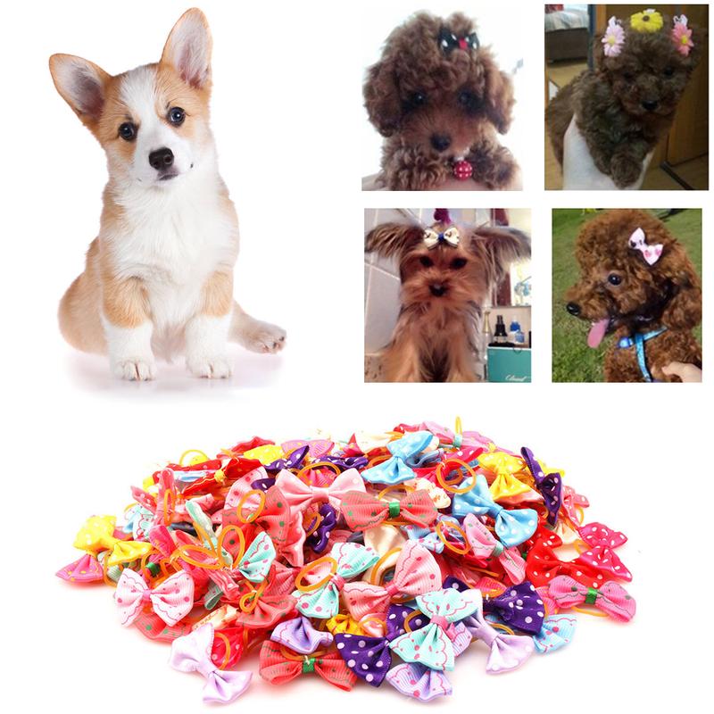 30PCS Pet Dog Cat Puppy Grooming Bows Pet Hair Accessories Decorate ...