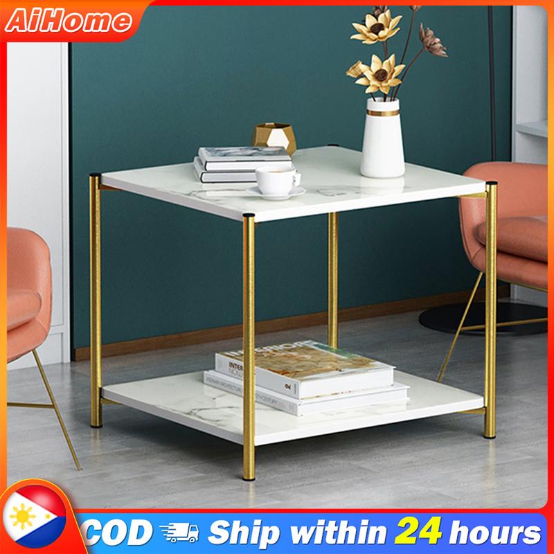Nordic luxury marble sofa side living room furniture Square and ...
