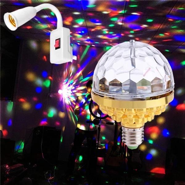 ( set with socket )Rotating RGB LED Light Bulb Lamp for Disc - TikTok ...