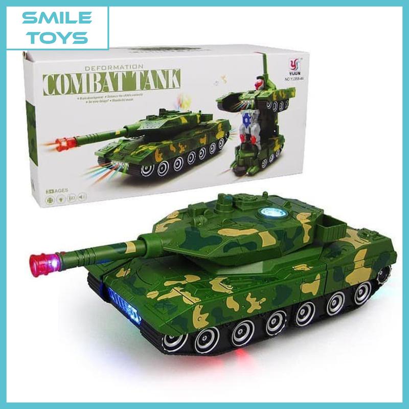 MAINAN ANAK MOBIL DEFORMATION COMBAT TANK JADI ROBOT - Shop | Tokopedia