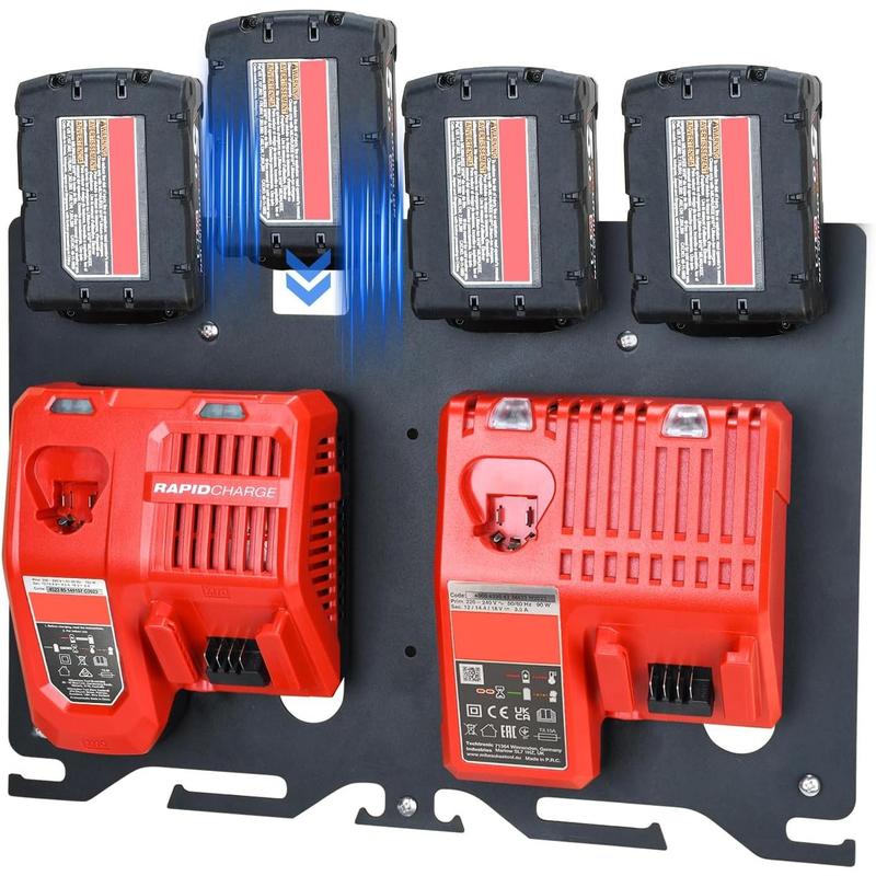3-in-1 Metal Wall Mount for Chargers Batteries Drills Storag - TikTok Shop