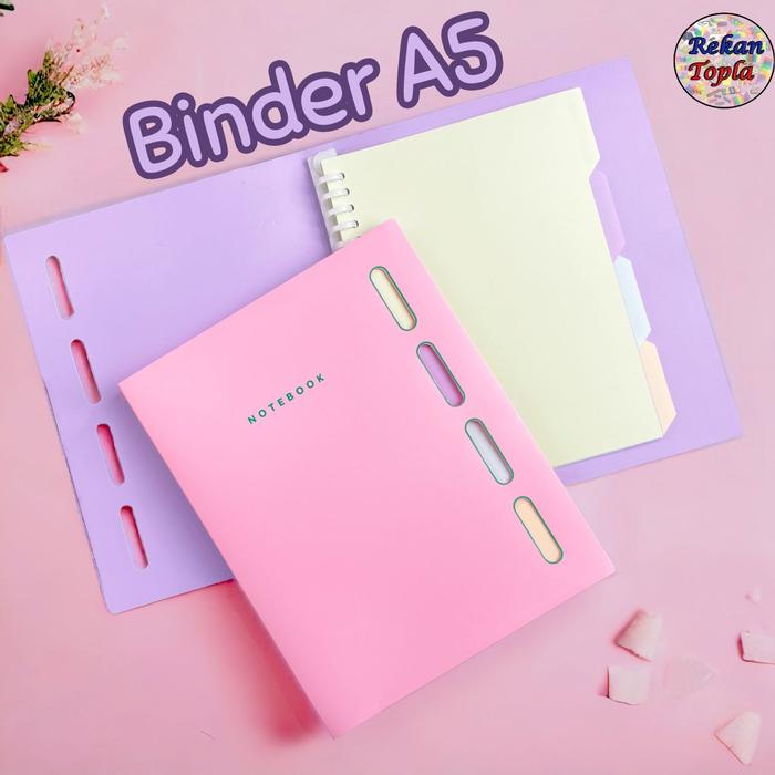 Jual Binder A5 / Binder Note A5 / Binder 20 Lubang / Binder Estetik ...