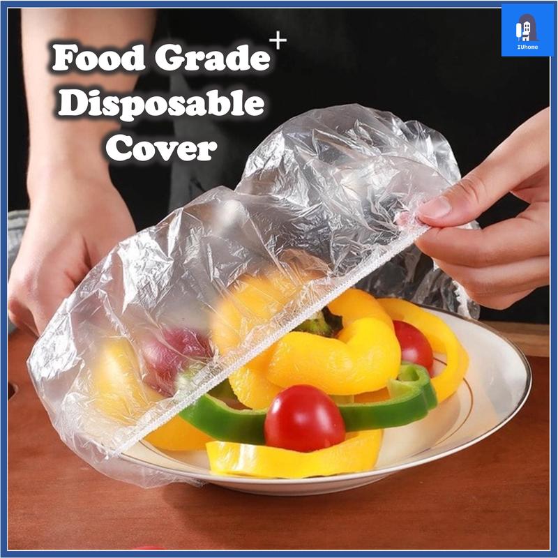 Premium Food Grade 100pcs Disposable Free Size Food Plastic Wrap ...