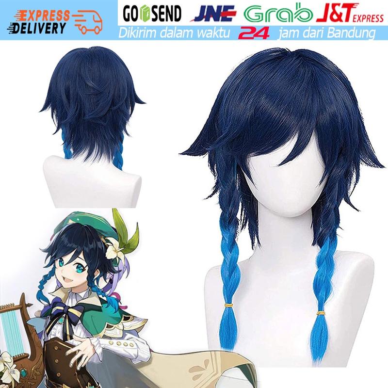 Genshin Impact Venti Cosplay Cosplay Wig / Komik Wig / Fashion - Shop ...