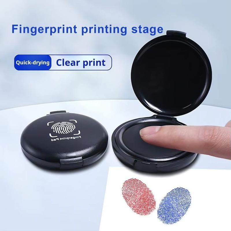 1Pcs New 5.8cm Stamp Pad Waterproof Portable Fingerprint Ink - TikTok ...