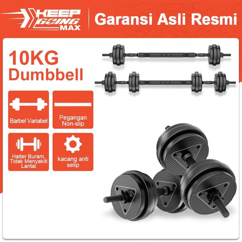 Keep Going Max Dumbbell Barbell 10Kg Multi Function Dumbbell/Alat ...