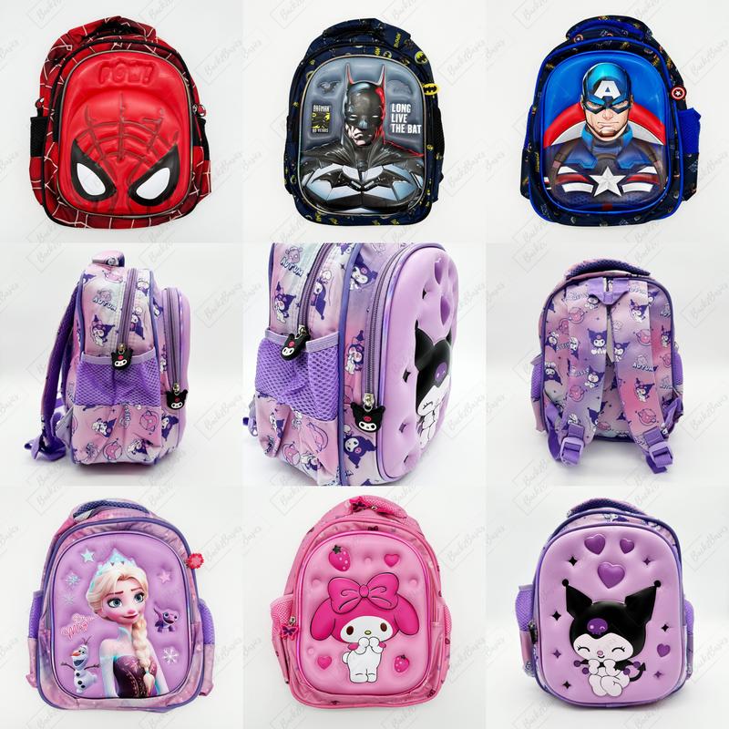 12in Cartoon Character 3D Backpack for Kids with Keychains | - TikTok ...