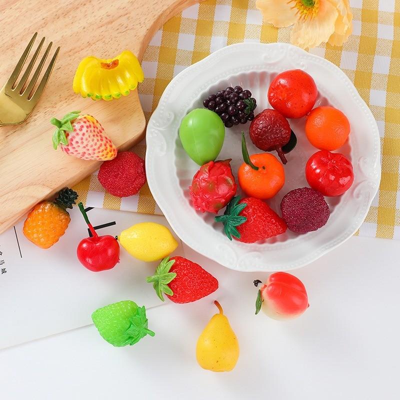 Artificial MINI Fruits Models Simulation PVC Small Vegetable - TikTok ...