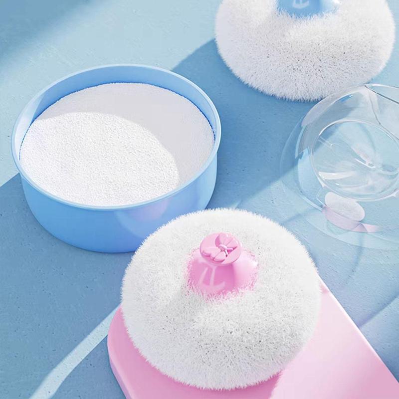 Baby Body Cosmetic Powder Puff and Container Case Infant Kid - TikTok ...