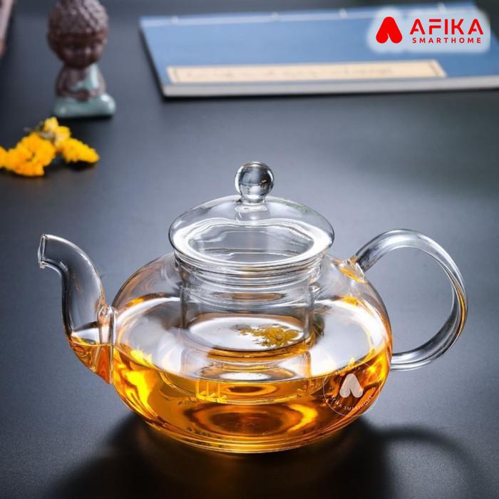 Promo Teko Teh Kaca Tahan Panas Saringan Infuser Teapot Japanese Style ...