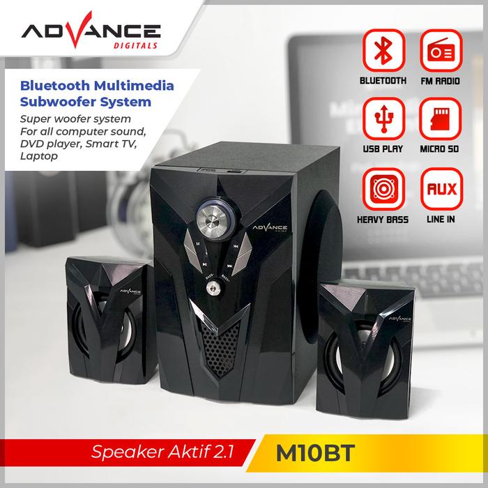 Promo ADVANCE M10BT / M-10BT Speaker Stereo Bluetooth Xtra Bass ...