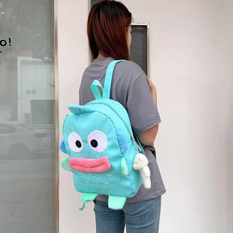 Backpacks Anime Hangyodon Backpack Women Cartoon Three-dimensional ...