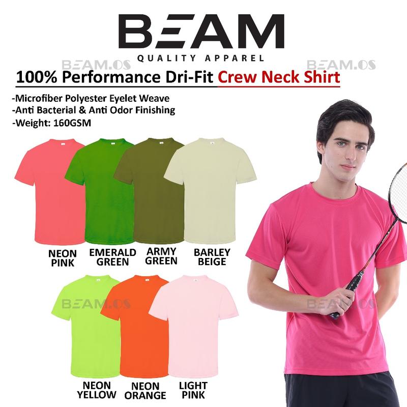BEAM X ULTIFRESH Microfiber Shirt Round Neck Jersey Anti-Bacterial ...