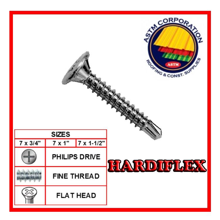 HARDIFLEX SCREW 7 X 3/4 (500 Pcs.) - TikTok Shop Philippines