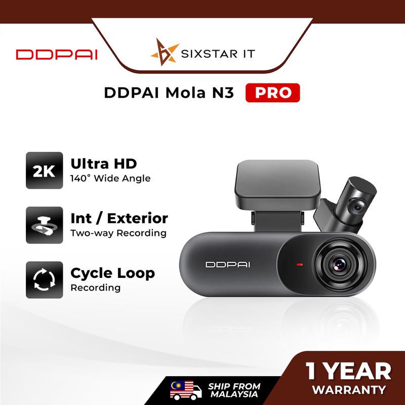 DDPAI Mola N3 Pro Front & Rear 1600P HD GPS Vehicle Drive Auto - TikTok ...