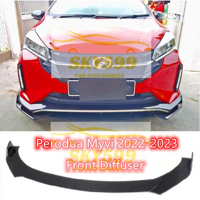 Perodua Myvi 2022-2024 Front Bumper Diffuser Lip Wrap Angle Splitters ...