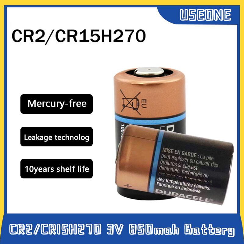 Duracell CR2 3V 850mah Lithium Battery CR-2 Cylindrical Camera Lithium ...