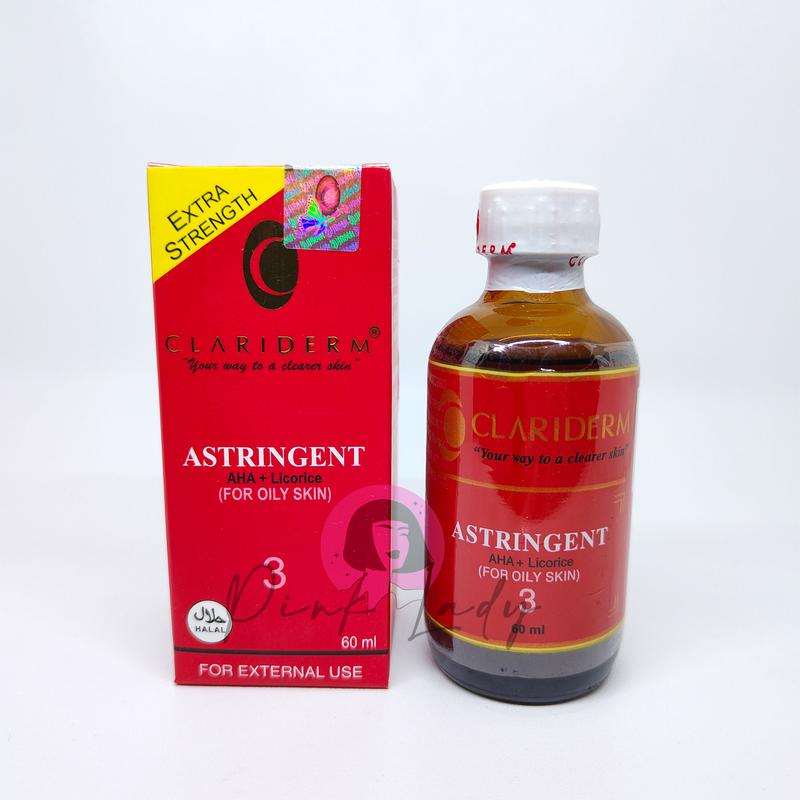 Toner Clariderm Astringent Alkohol No 3 ORIGINAL - Shop | Tokopedia