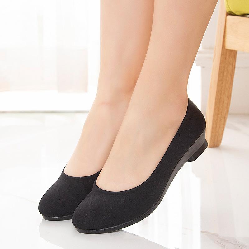 Work Shoes Women's Clean Surface Fashion High Heels Old Beijing ...