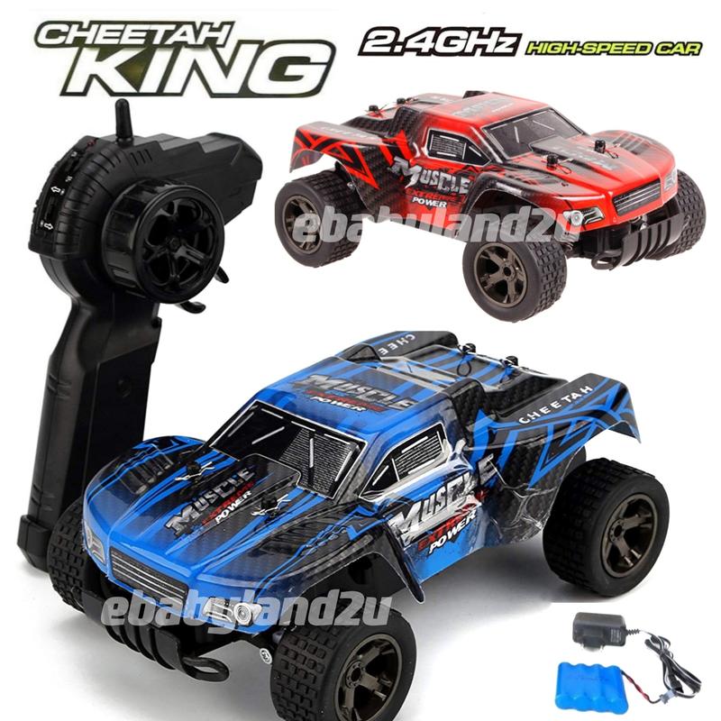 1:18 Kereta Kontrol RC Car Cheetah King 2.4GHz 2WD Remote Control ...