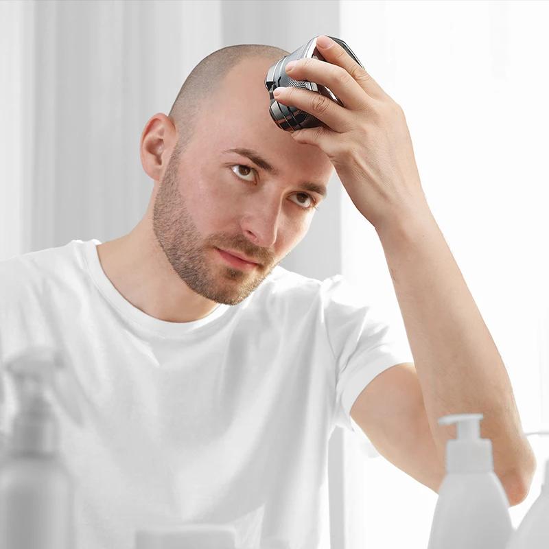 RESUXI New Electric Head Shaver for Bald Men 6D Magnetic Razor Hair ...