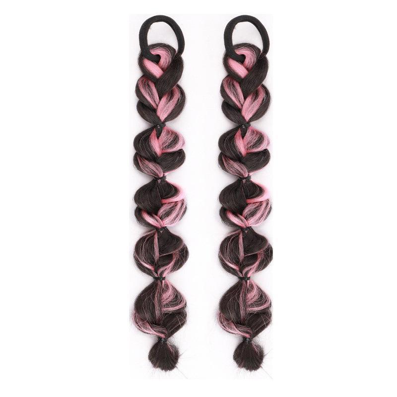 Braid Wig Highlight Dyeing Wigs Bubble Natural Boxing Braids - TikTok ...