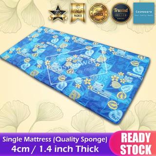Single Mattress (Quality Sponge) (4 cm thick) / Tilam Nipis Single ...