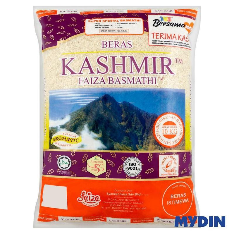 Faiza Basmathi Rice Kashmir (10kg) - TikTok Shop Malaysia