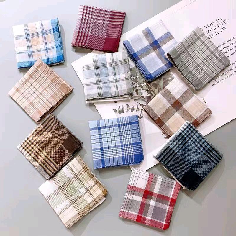 12 pack, various styles of pure cotton handkerchiefs, unisex - TikTok ...