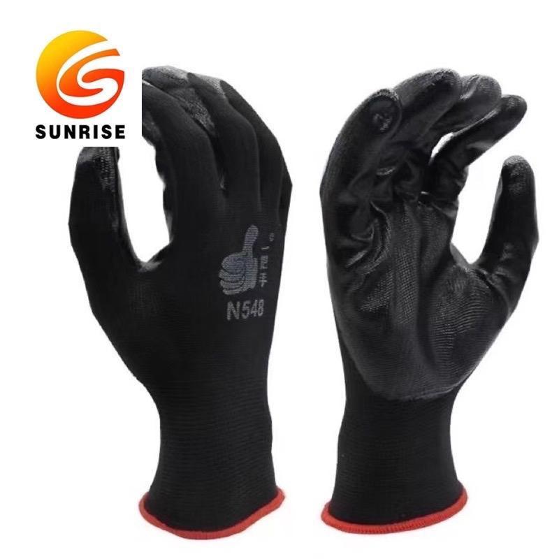 （COD）Gloves Rubber Multipurpose Black Stretchable Rubber Coated ...