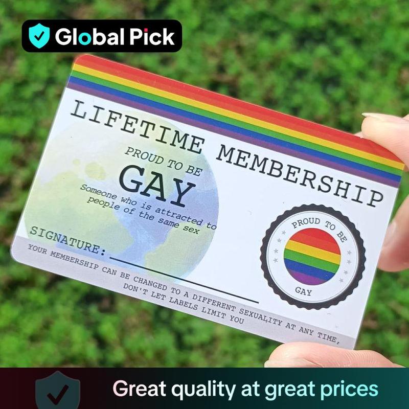 Lifetime Membership Card, 1 Count Gay Pride Card, Perfect Gift - TikTok ...