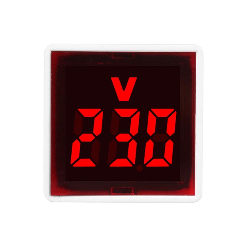 Square AC220V/230V Digital voltages Meter Indicates Display European ...