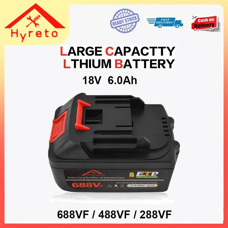 Hyreto Lithium Battery 688VF 6.0Ah Large Capacity Lithium Battery ...