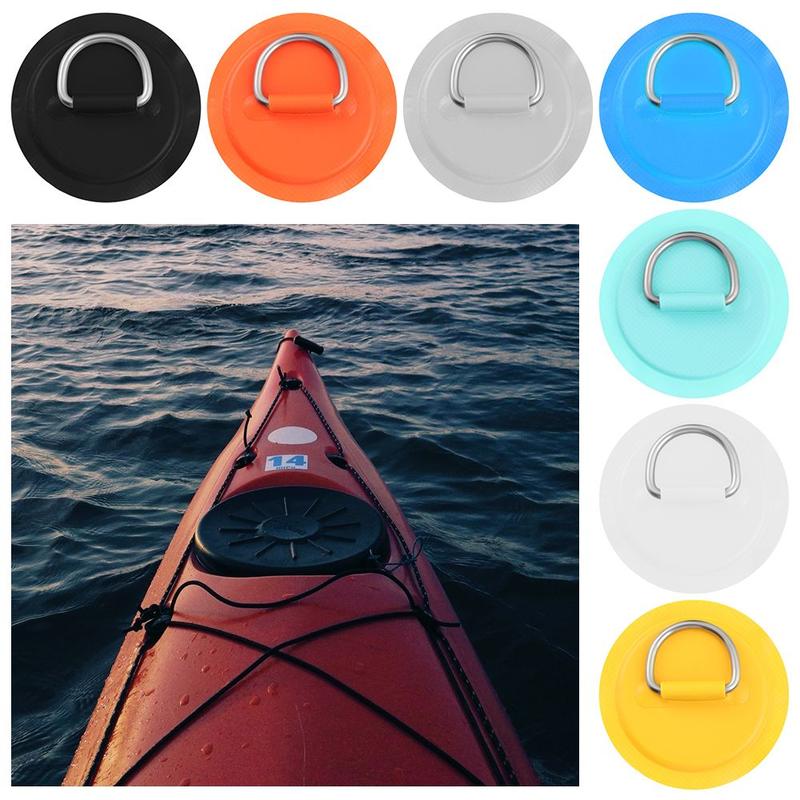 New Canoe Stainless Steel Inflatable Boat Patch D Ring Pad/Patch ...