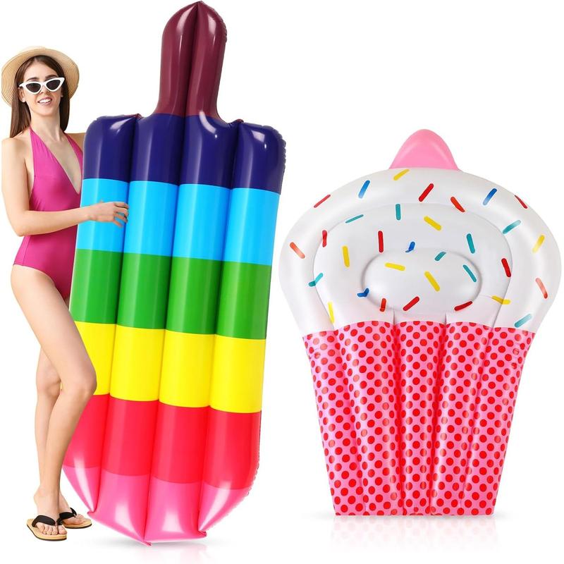 2 pcs giant pool floats large fruit food float inflatable pineapple ...
