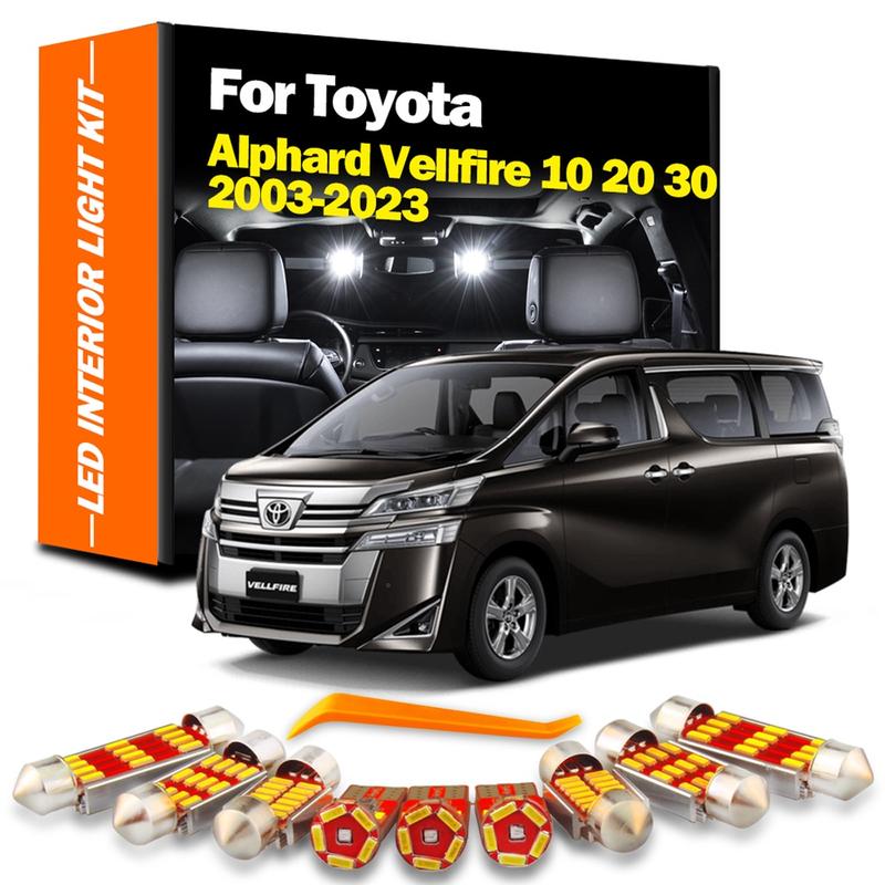 Mentol LED Aksesori Kereta, Kit Lampu Dalaman, untuk Toyota Alphard ...