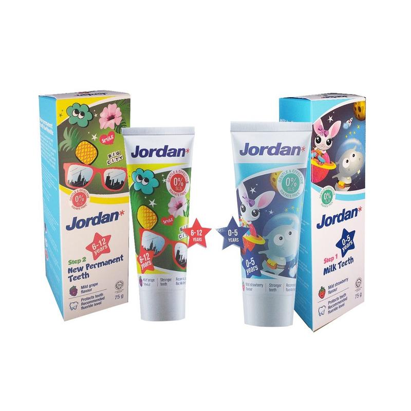 Jordan Toothpaste Step 1 (0-5 years) /Step 2 (6-12 years) - Shop ...