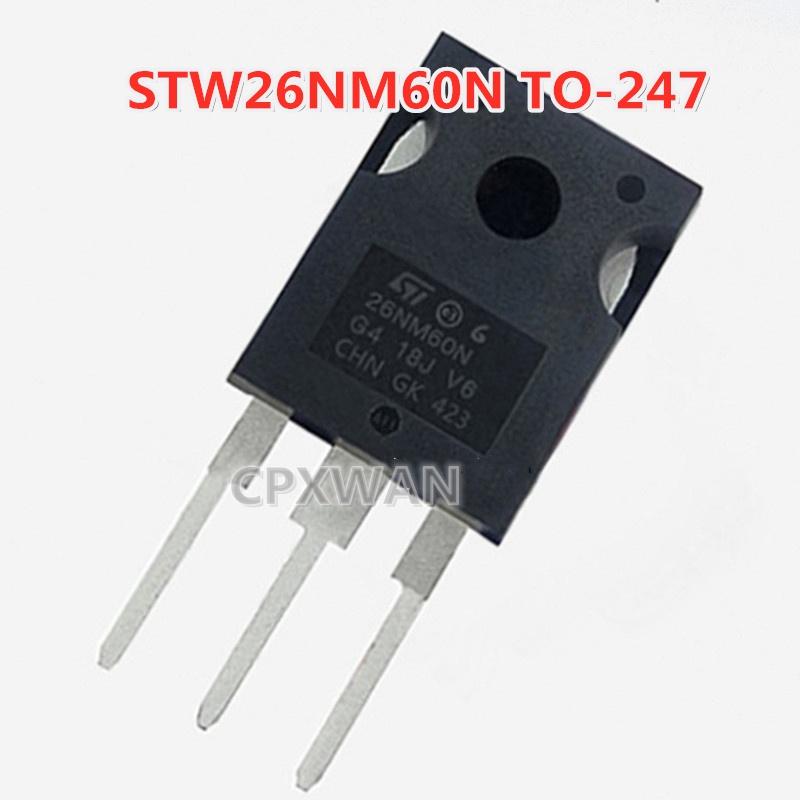2pcs 26NM60N TO-247 STW26NM60N TO-247 20A 600V N-channel MOSFET ...